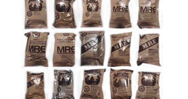 US MRE Packs from A and B Boxes - 2024 Inspection Date
