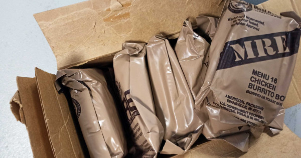 US MRE Opened Case - 12 Random Menus