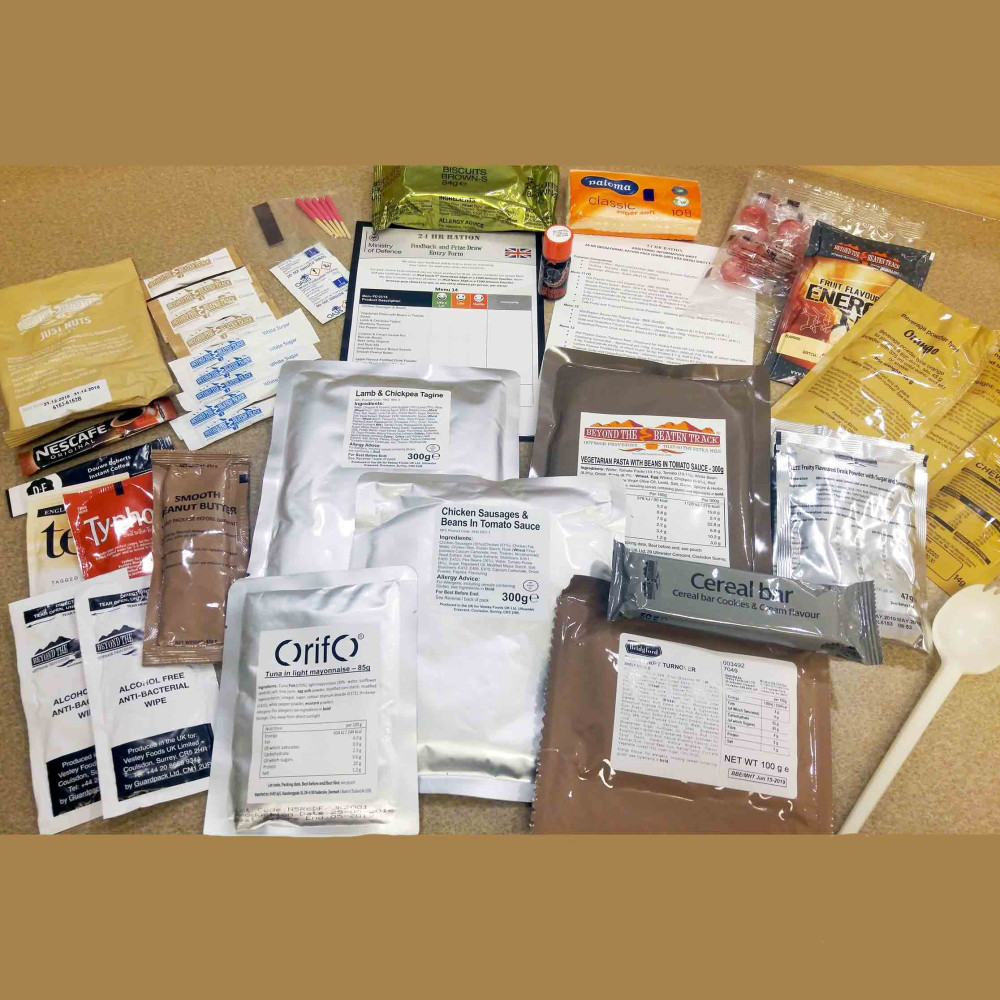 UK British 24H MRE Case - 10 Ration Packs for 10 Days