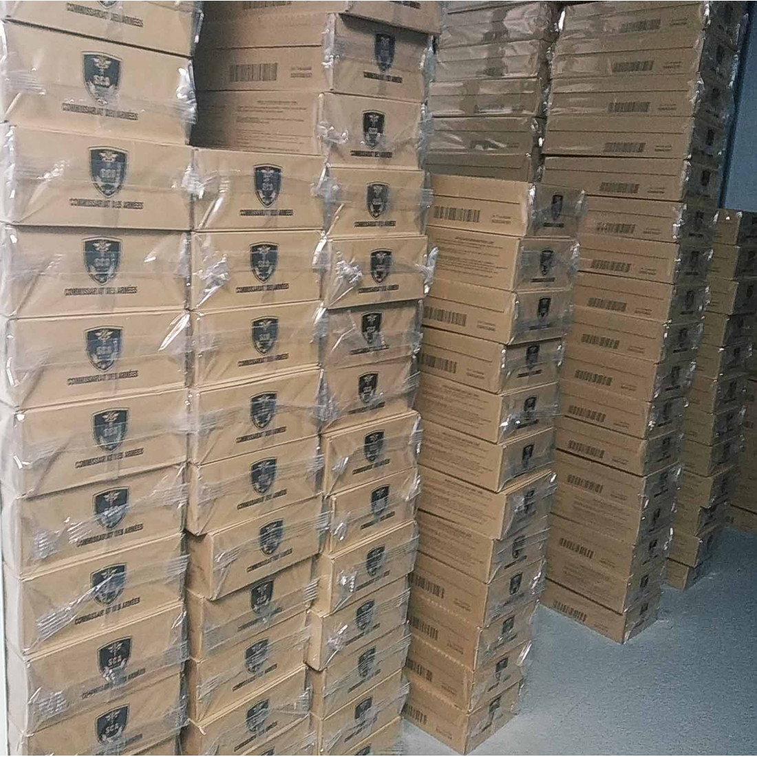 French 24H MRE Case of 10 Combat Armed Forces Ration Packs