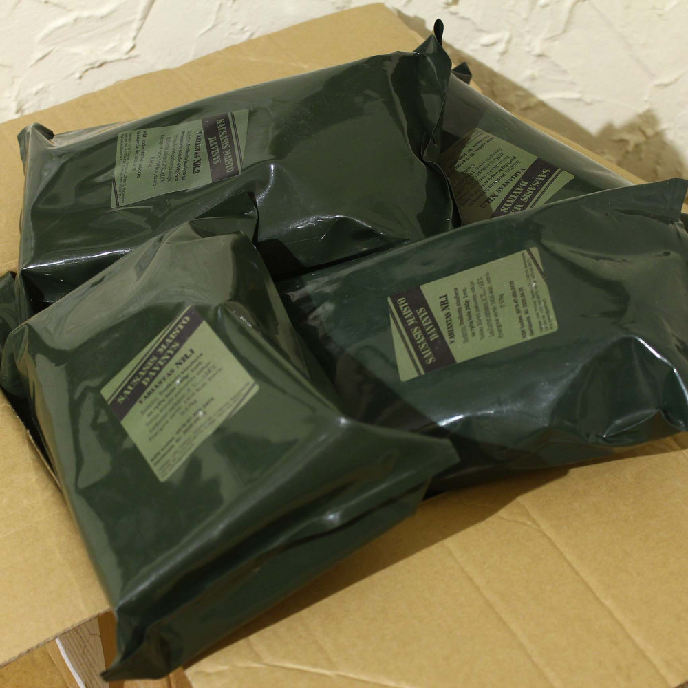 Lithuanian Army MRE combat ration One pack